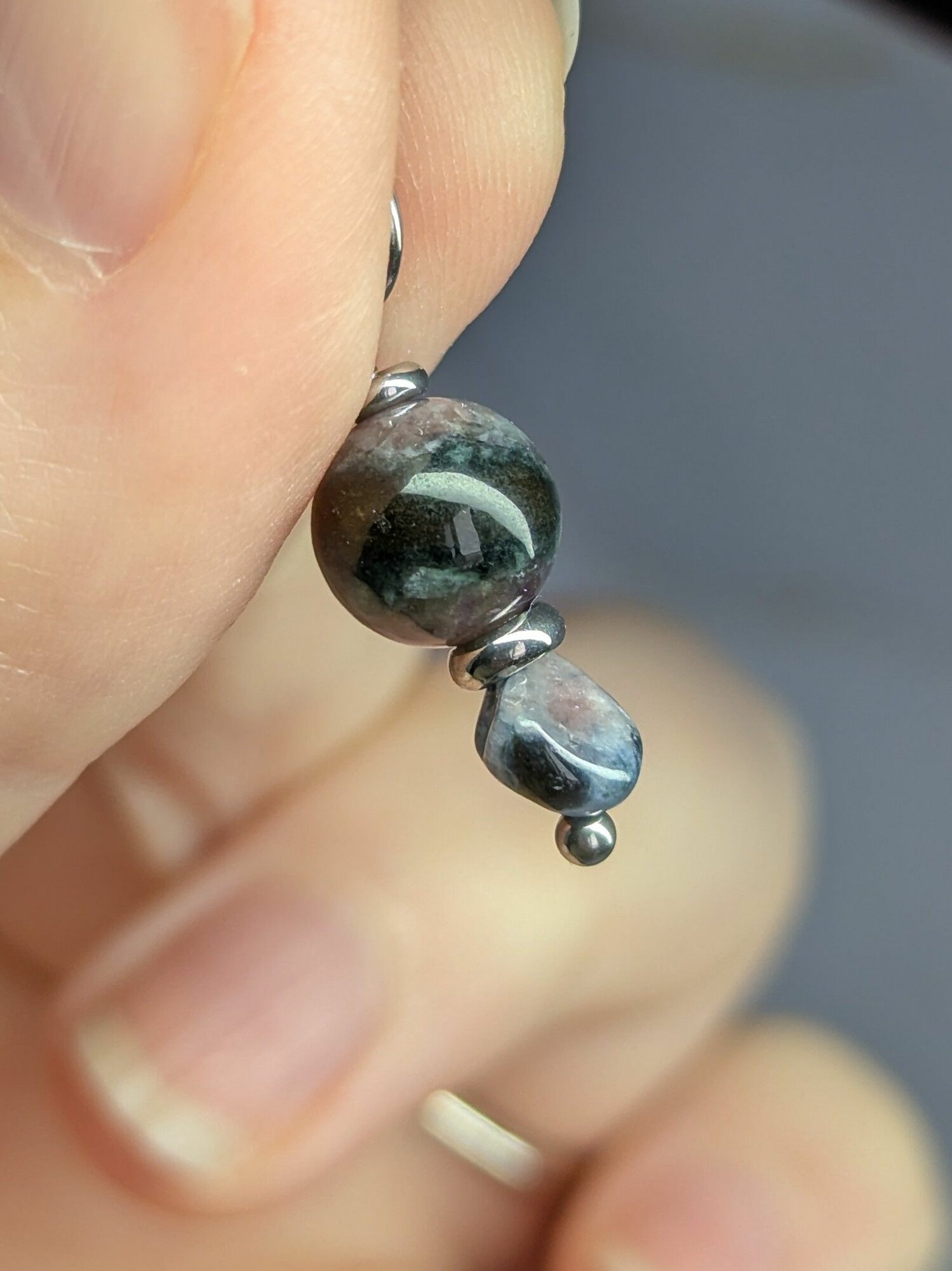 Подвеска, турмалин