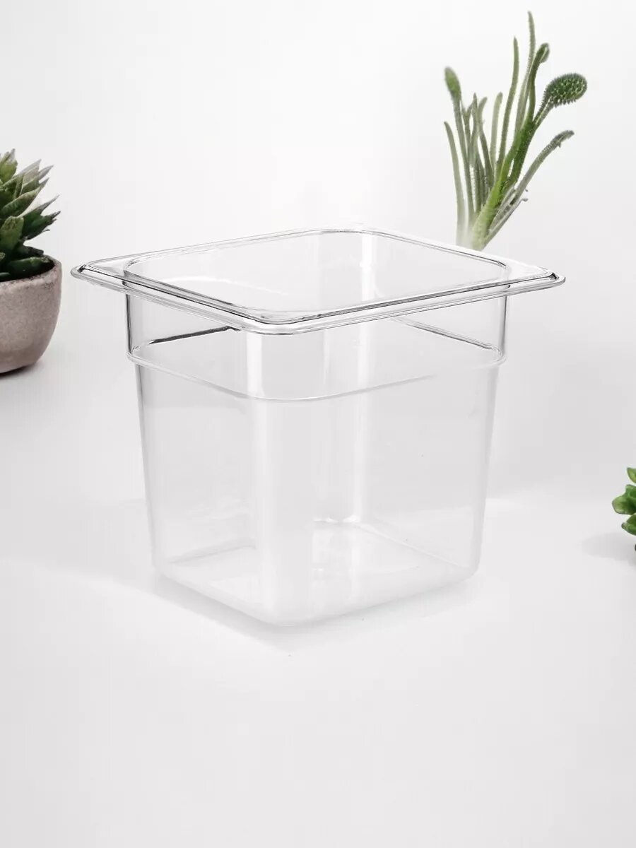 Гастроемкость GN 1/6 Prohotel, поликарбонат, 17,6x16,2x15 см
