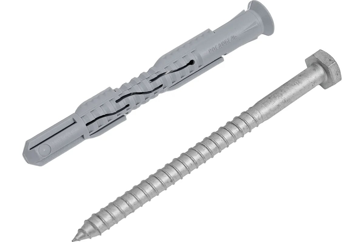 Дюбели фасадные ЗУБР ФД-П 10х100 мм, нейлон-цинк, 50 шт