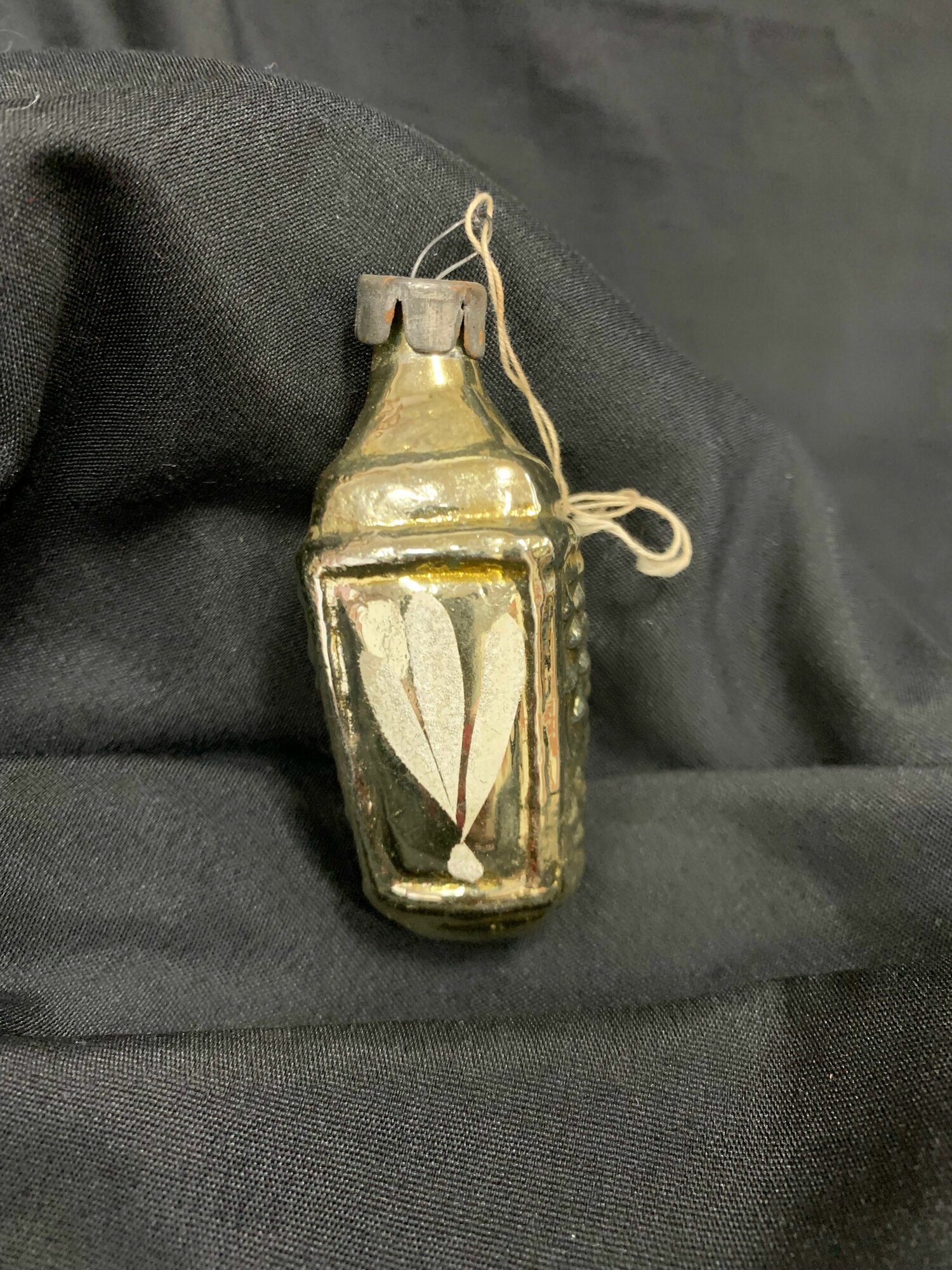 Елочная игрушка "Золотой фонарик"