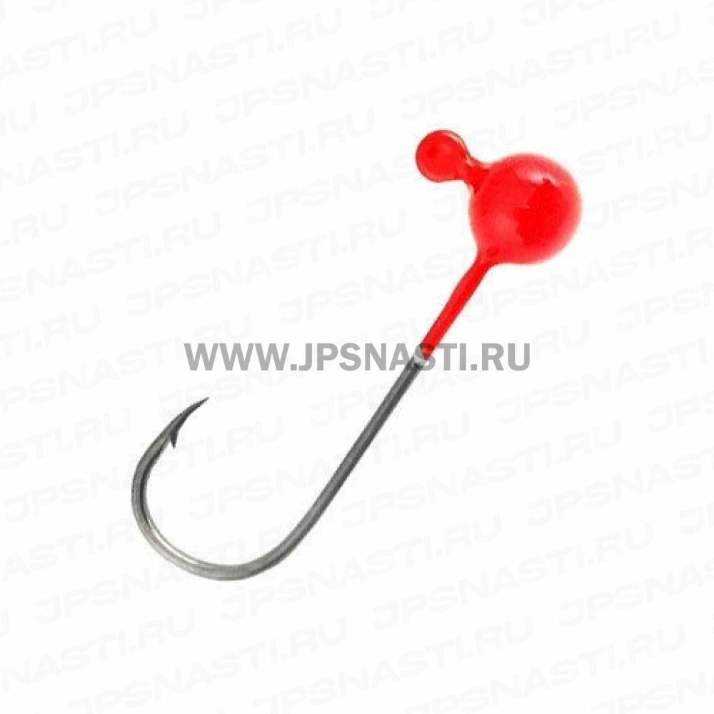 Форелевые джиг-головки дл оснащения силиконовых приманок Мормыш Шар UltraLight, 1.6 гр, #2, флуоресцентный красный