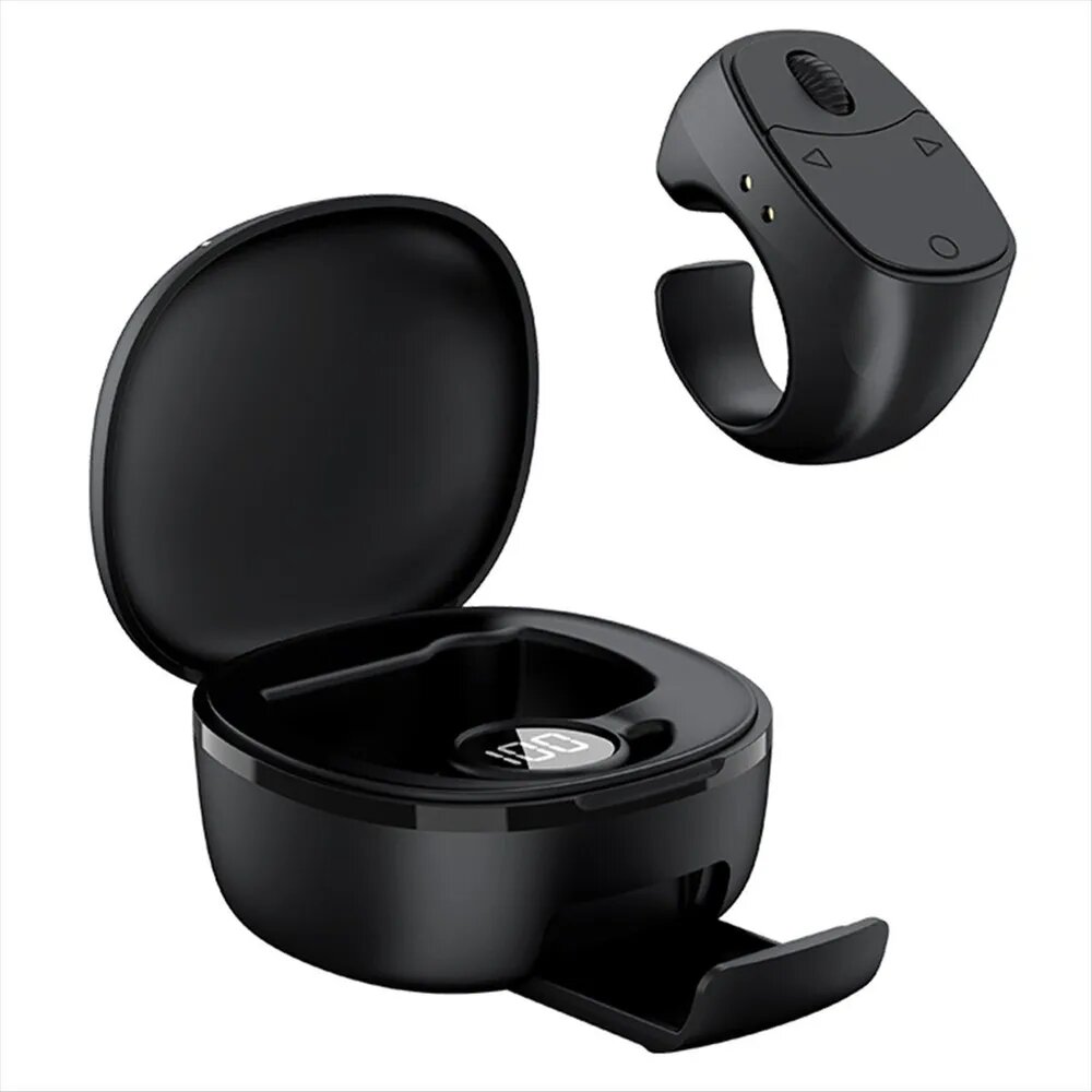 Беспроводной Bluetooth-пульт дистанционного управления с кольцом-роликом JX-12 для мобильного телефона с функцией селфи, видео, автоматического перелистывания страниц и просмотра видео.