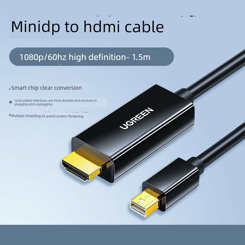 Кабель Greenlink mini-DP-HDMI, подключение 4K к монитору, внешний интерфейс DisplayPort, интерфейс Thunderbolt 2,