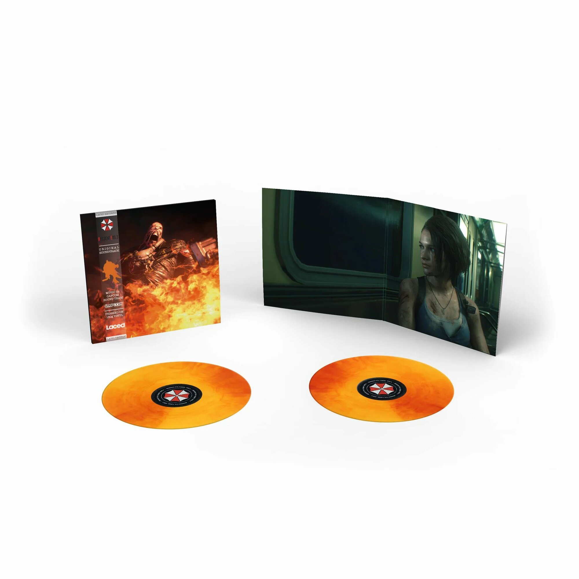 Resident Evil 3 OST (1000шт в мире Yellow-Orange Galaxy-Effect, Deluxe USA Limited Soundtrack) Цвет: "Желто-Оранжевая Галактика", Ультра-Редкая Виниловая Пластинка из США, Обитель Зла 3