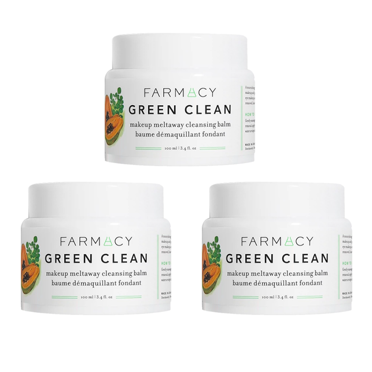 Очищающий бальзам унисекс FARMACY Deep Cleaning Версия 2.0, 100ml*3, 100ml, осветляющий и увлажняющий