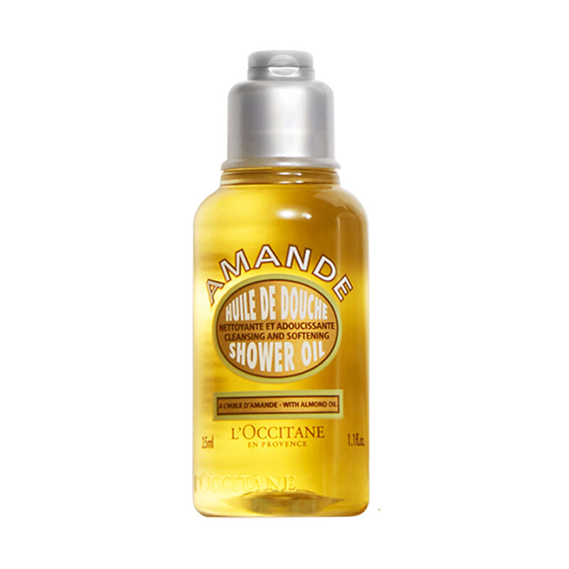 Гель для душа унисекс LOCCITANE Миндальное, 35 мл, подтягивающий, очищающий, успокаивающий, увлажняющий