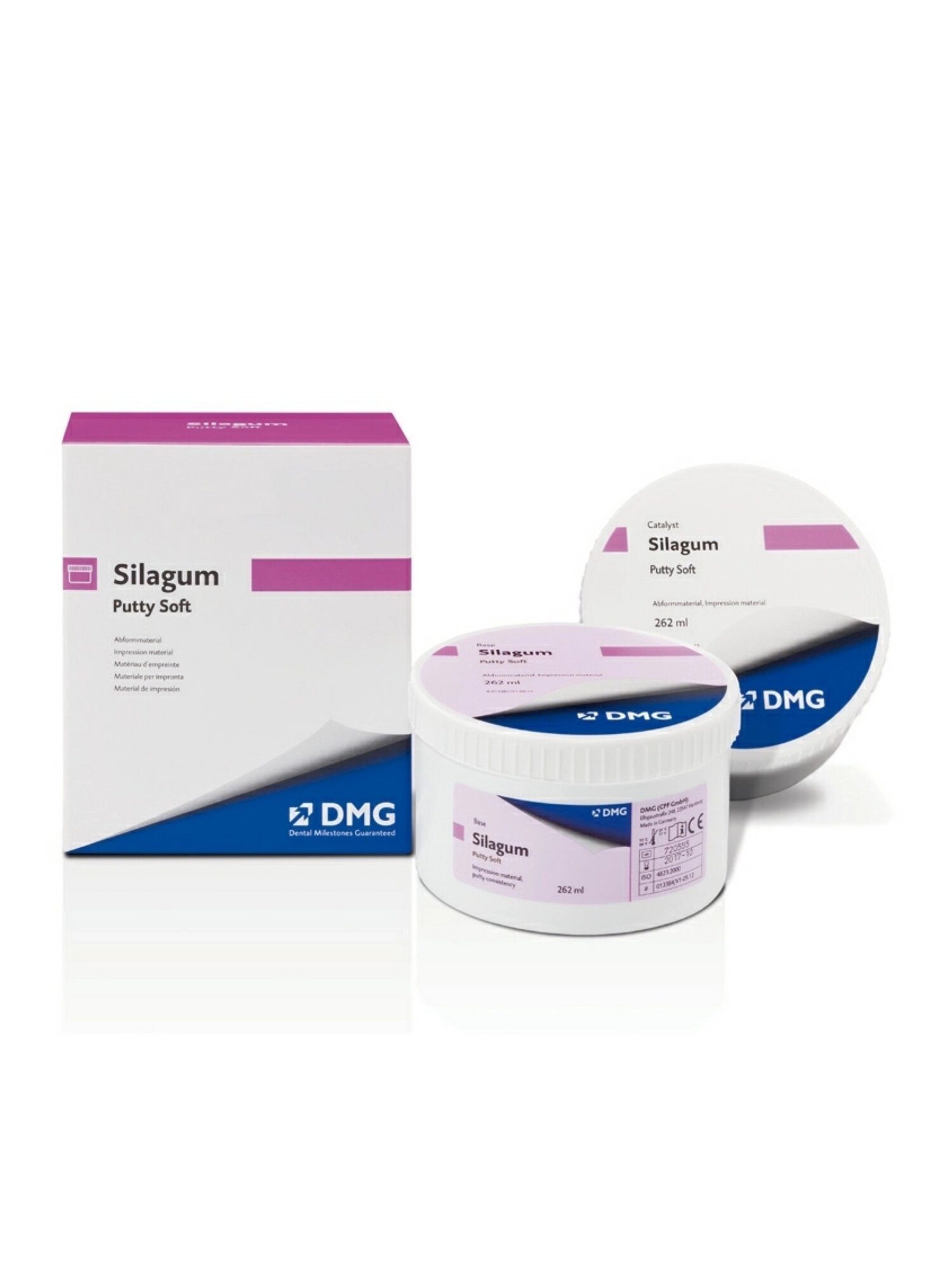 Слепочная масса "Silagum Putty Soft", 2х262мл, мягкий базовый слой