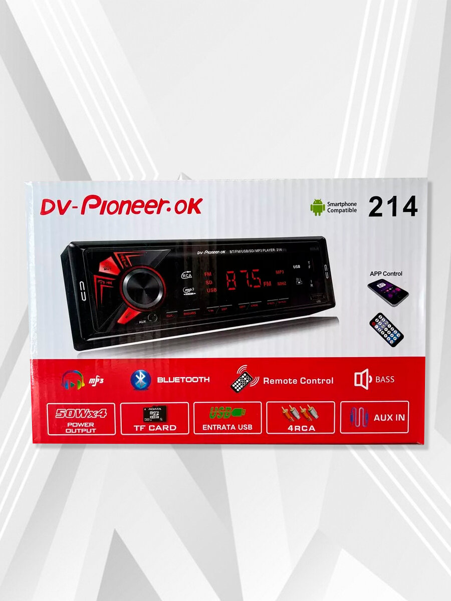 Магнитола с блютузом для автомобиля Dy-Pioneer OK 214