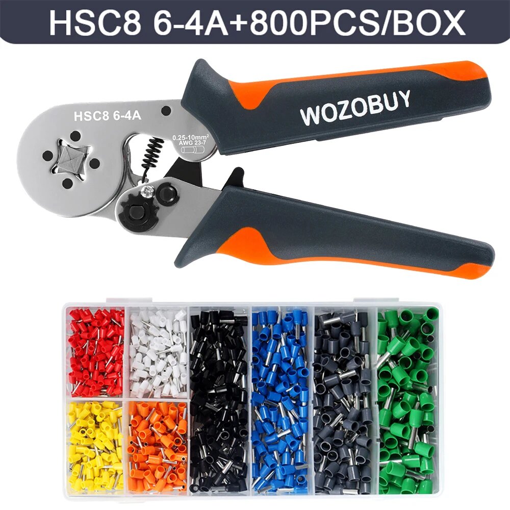 Плоскогубцы для обжима WOZOBUY HSC8 6-4A, 800 шт