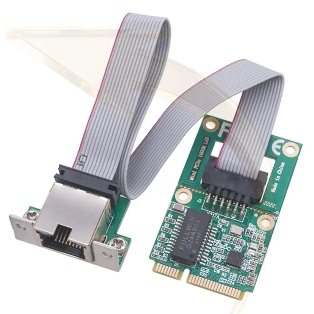 Mini PCI-E сетевая карта Gigabit Ethernet Realtek