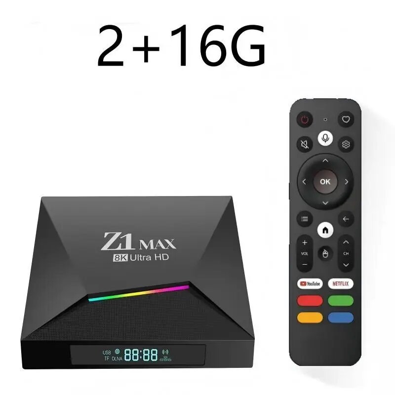 IPTV TV Box Android 15 4K 8K HD Allwinner H618 Quad core BT 5.0 4G 5G Dual WiFi 8GB 128GB Voice remote Support European IPTV