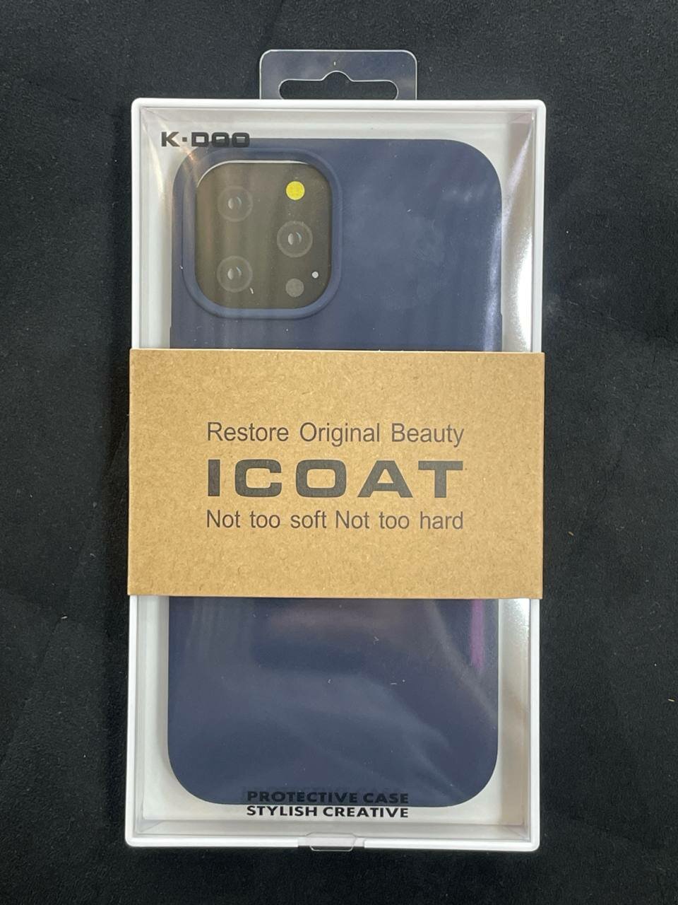 Силиконовый чехол K-Doo (KZDOO) Icoat для iPhone 12Pro Max, синий