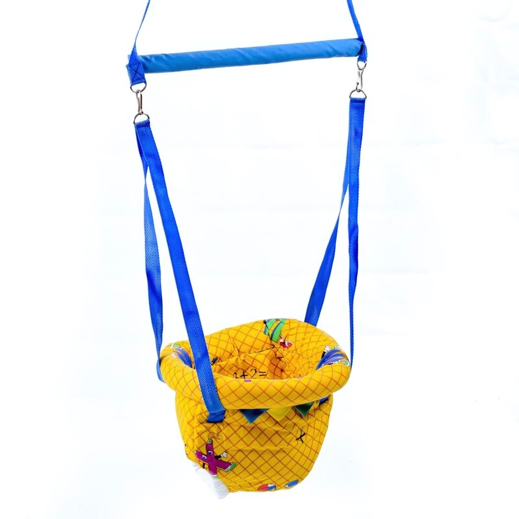 Прыгунки-трансформер "BabyBUM" 3в1: качели, тарзанка, развивающий тренажёр, текстиль/пластик