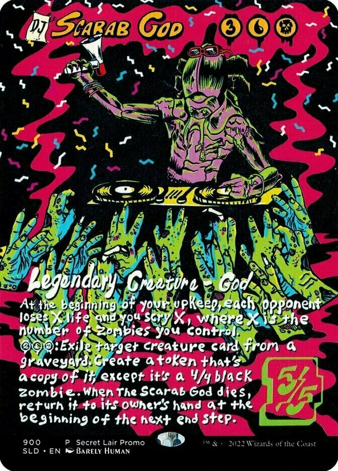 Magic the Gathering: Secret Lair-The Scarab God-Обычная(Английский)