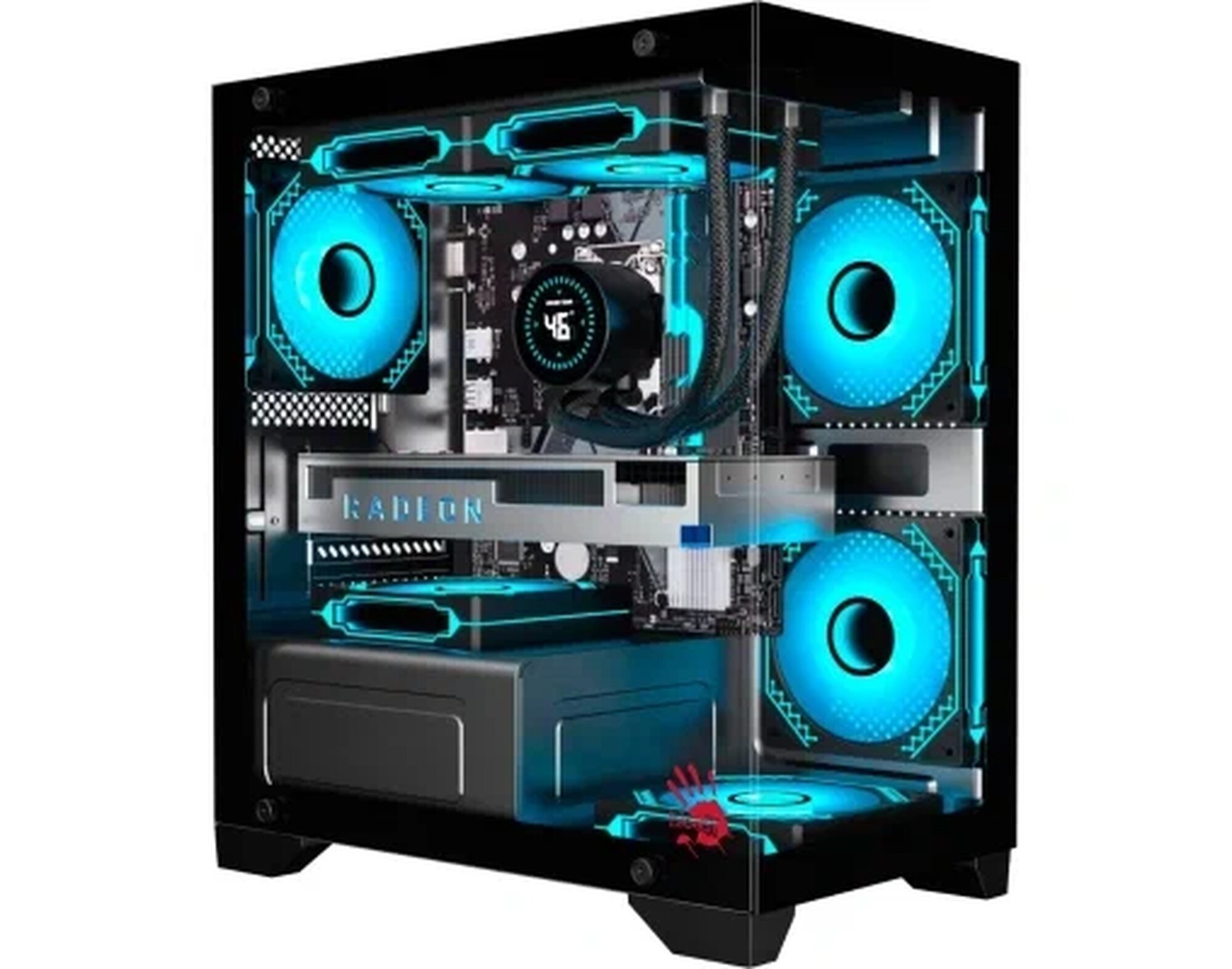 Компьютерный корпус mATX Bloody BD-CC103 черный (bd-cc103-bk)