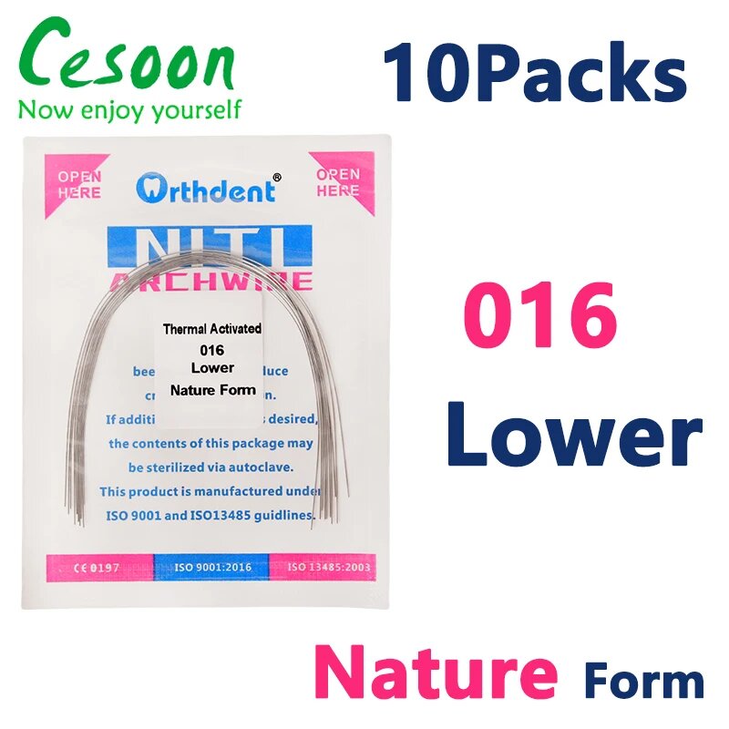 Cesoon 10 Packs 016 Lower Nature Form Нитинол