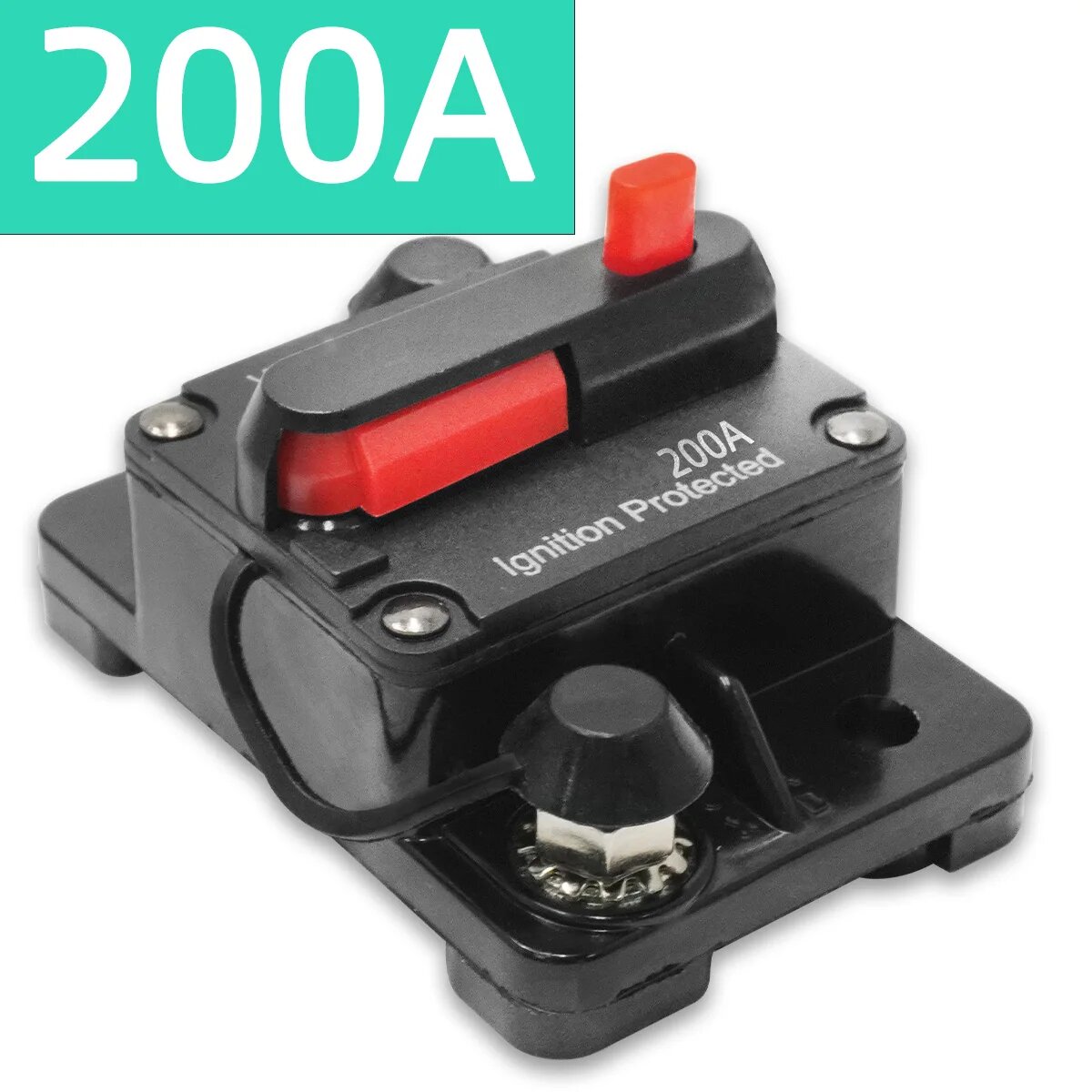 Автоматический предохранитель, предохранитель 30-300 A Amp, автоматический предохранитель с ручным сбросом, предохранитель для автомобиля, лодки, стерео, аудио предохранитель