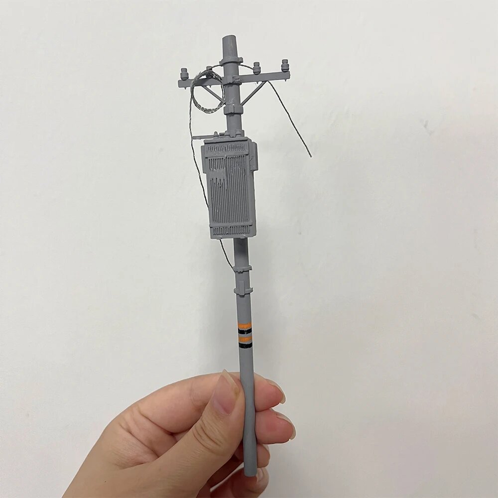 1/64 масштаб миниатюрная электрическая линия полюс модель DIY городской дом железнодорожный поезд парк уличная сцена макет аксессуары диорами 1 шт.