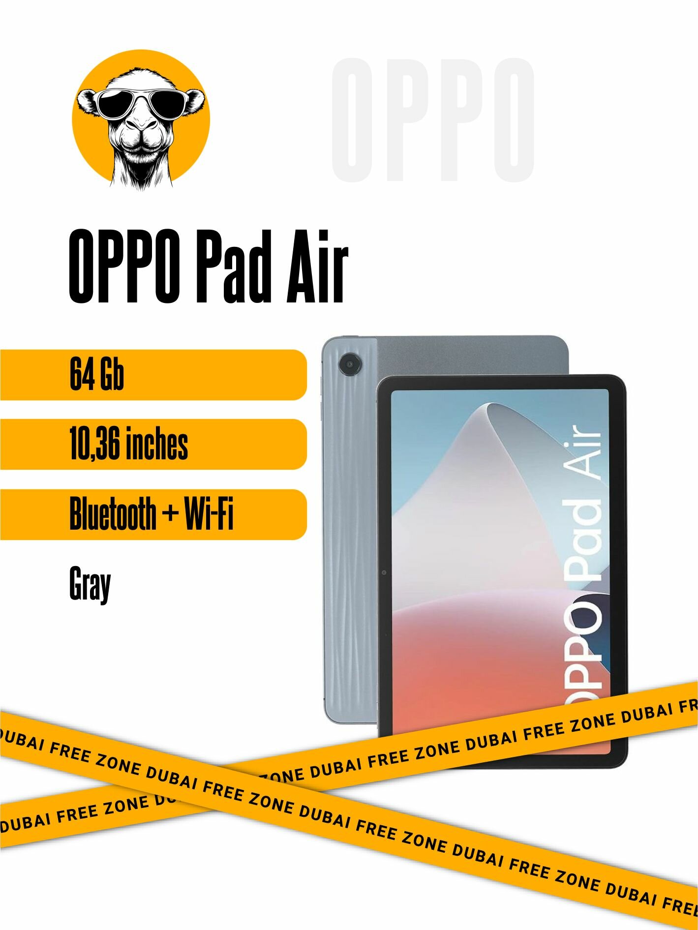 Планшет Oppo Pad Air 4/64Gb Wi-FI Gray/Серый