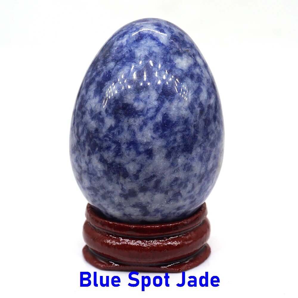 Йони яйцо из амазонита/аметиста/черного обсидиана/камня крови/синего Blue Spot Jade