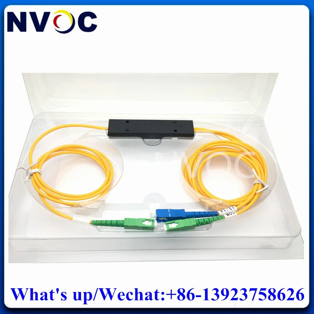 1*2 FWDM фильтр ABS BOX TX1550 RX1310/1490 нм модуль 2 мм 1 м с SC/FC/LCUPCAPC,1x2 Волоконно-оптический мультиплексор разделения длины волны