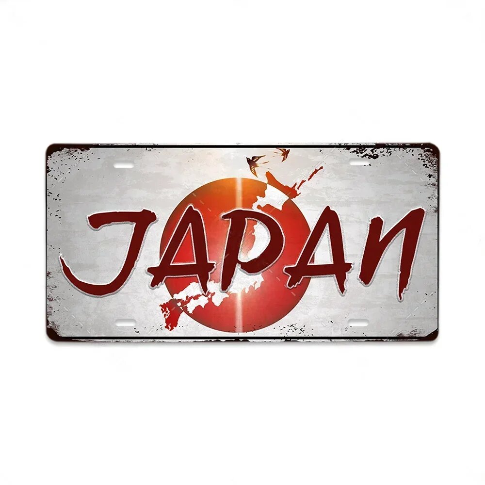 Металлическая табличка Japan, ретро, 15x30 см, TYA4014-20