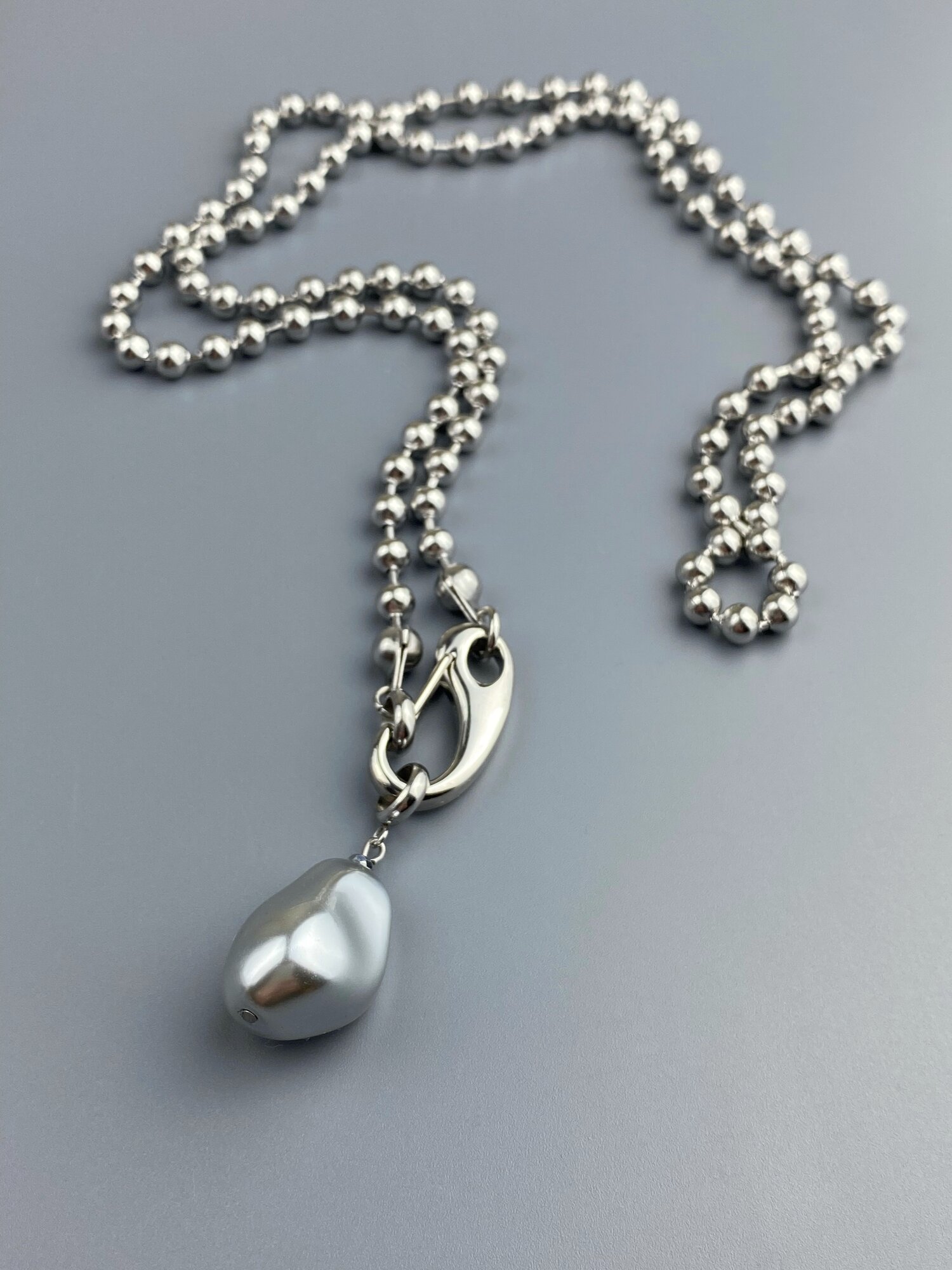 Чокер, жемчуг имитация