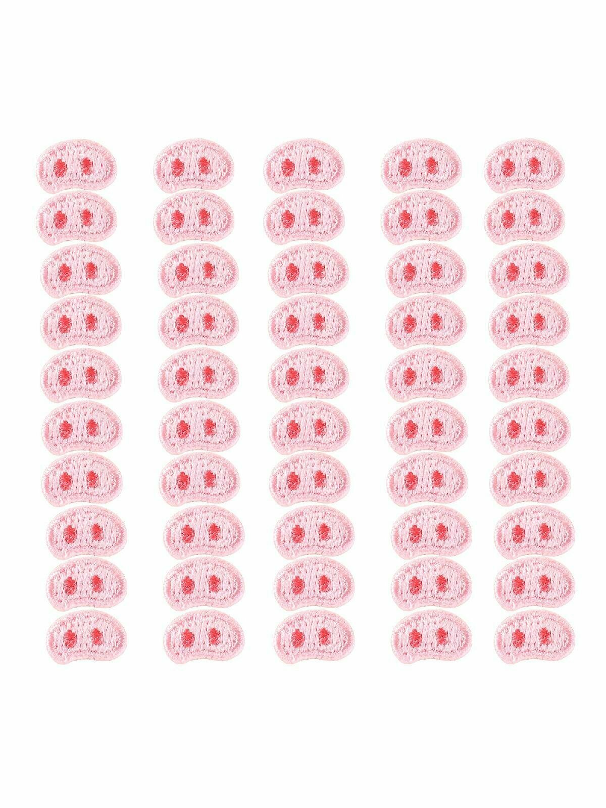 Вышитые патчи «Розовый пятачок свиньи», Розовый