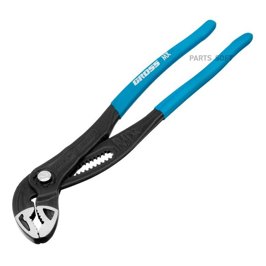 Клещи переставные, кнопочный механизм, обливные рукоятки, 300 мм от официального дистрибьютора, GROSS, артикул 15728