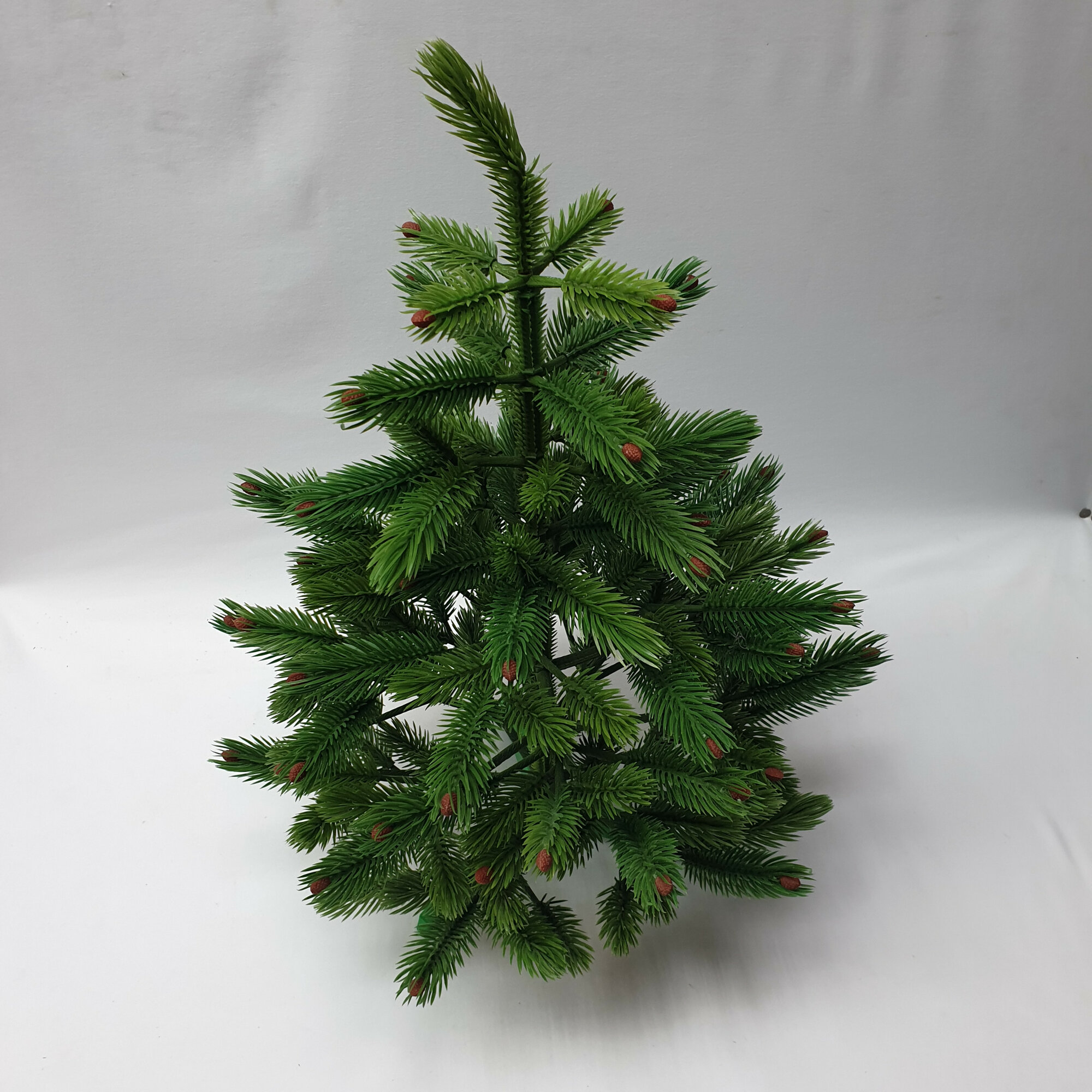 Винтажная искусственная настольная елка 50 см, с шишками. СССР.