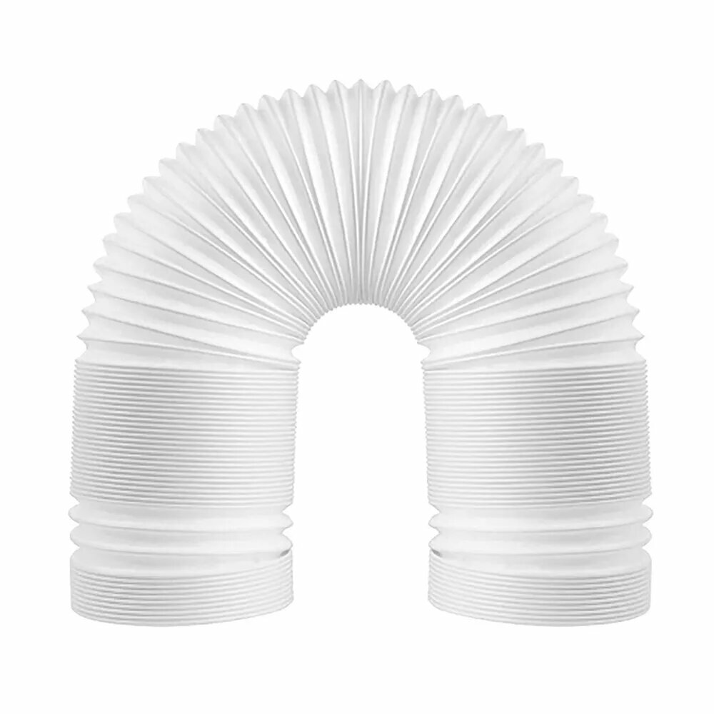 Гибкий воздуховод 150мм 1.5м для мобильного кондиционера белый PVC