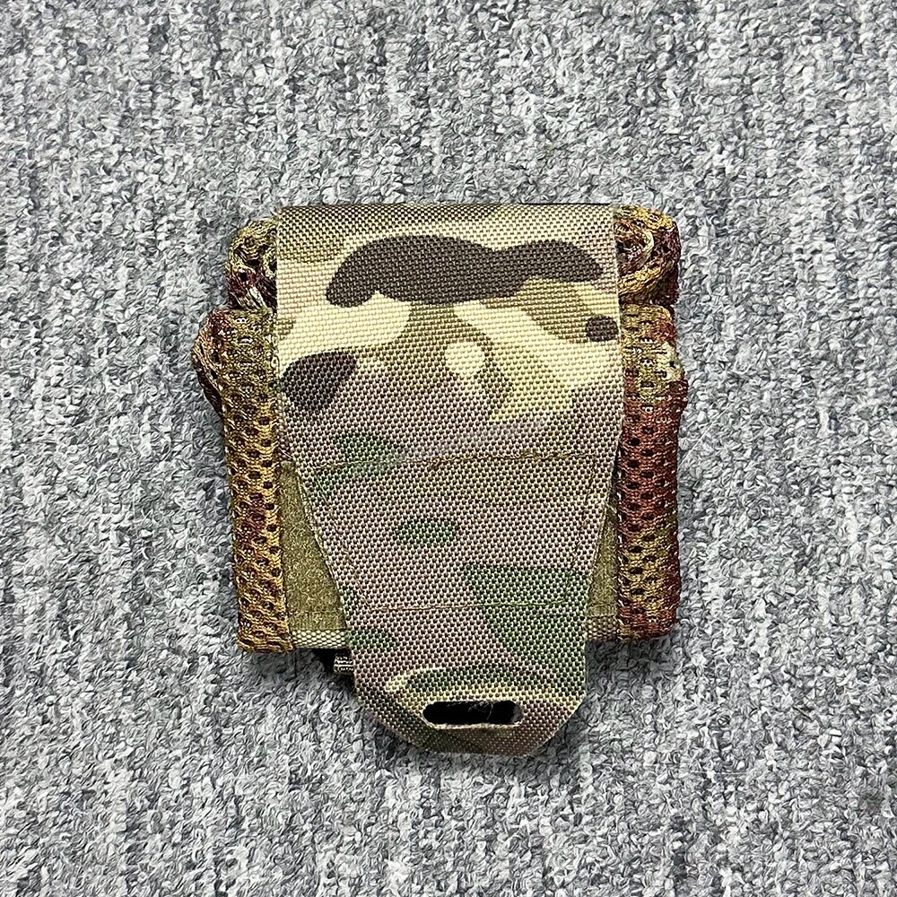 Тактическая сумка-подсумок Molle для магазинов, складная поясная сумка на шнурке для активного отдыха, сетчатая складная сумка для страйкбола, охоты, EDC