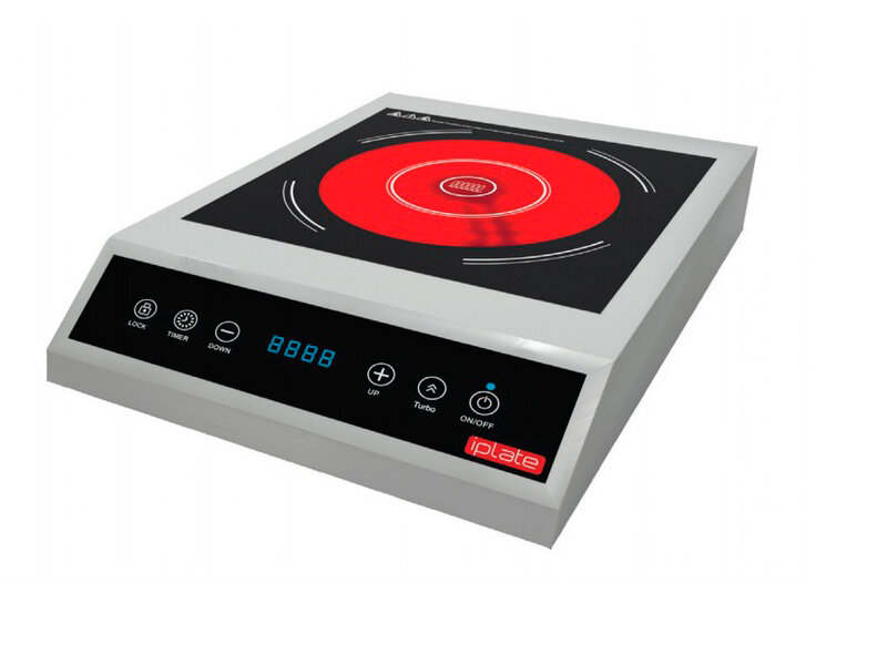 Электрическая плита настольная инфракрасная стеклокерамика, одноконфорочная с сенсорным управлением, компактная варочная панель кухонная и походная, техника для кухни, Iplate Mona 3500 Вт