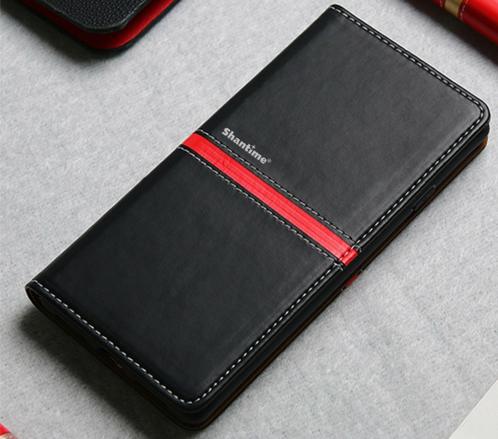 Чехол-книжка MyPads Una Fitto из водоотталкивающей эко-кожи на металлической основе для Samsung Galaxy Note 9