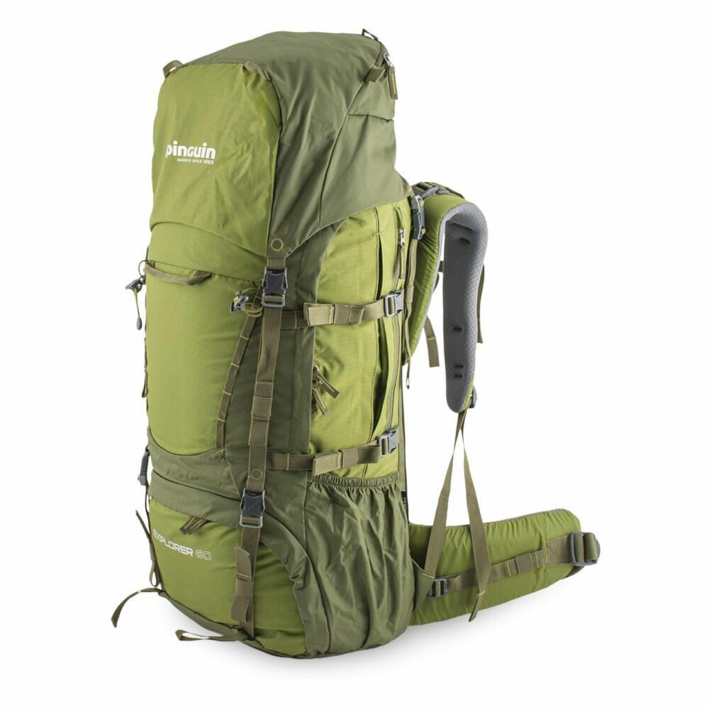 Трекинговый рюкзак Pinguin Explorer, Decathlon, Цвет: Хаки, Размер: 60 л