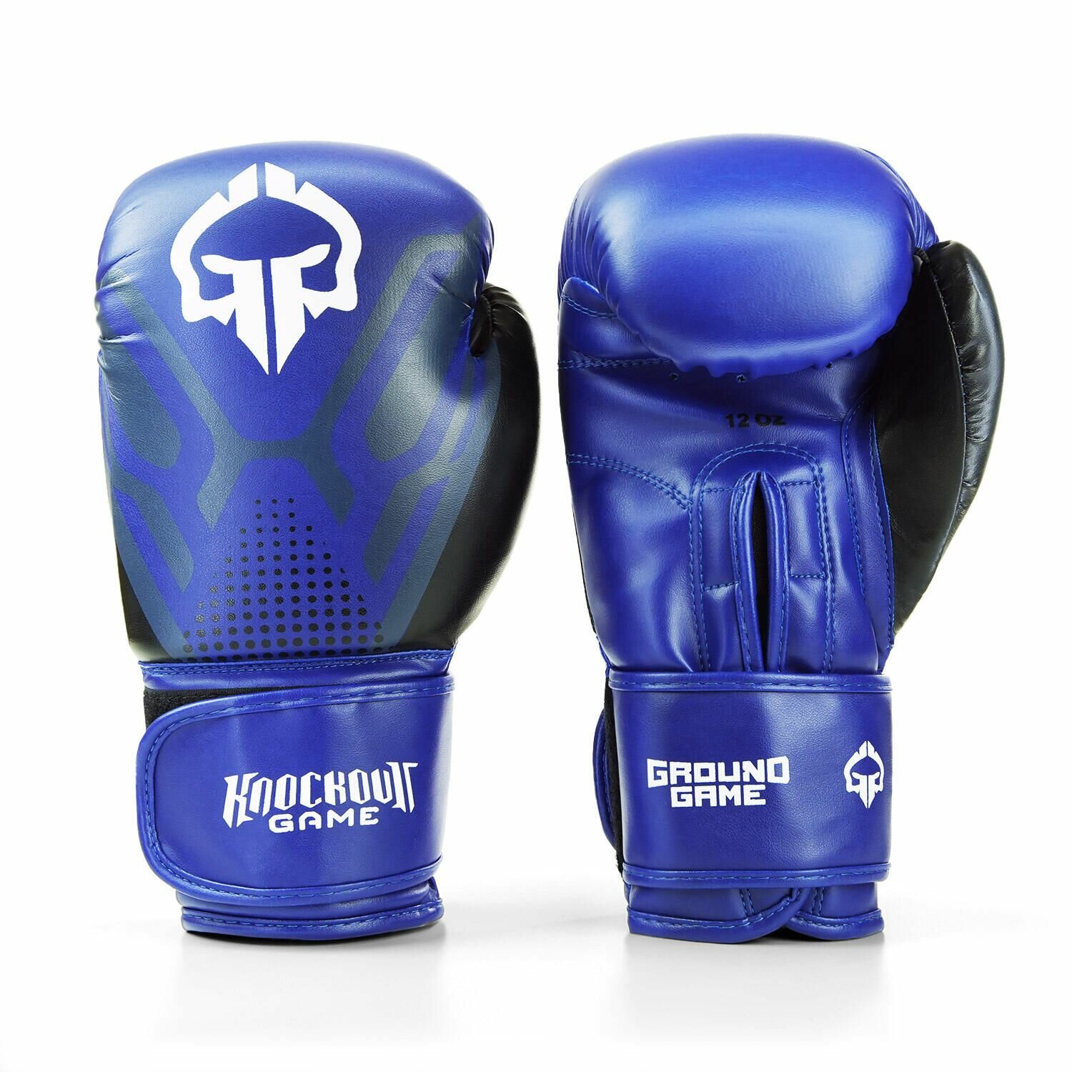 Боксерские перчатки Ground Game Cyborg синие, Decathlon, Цвет: Синий, Размер: 10 унций