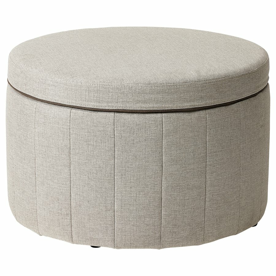 Пуф с ящиком для хранения IKEA SIDSJO цвет бежевый 605.623.42