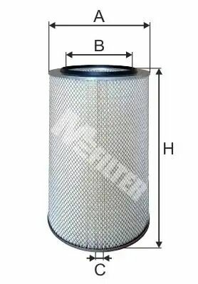 Фильтр воздушный H580 D271 176 для Volvo F12