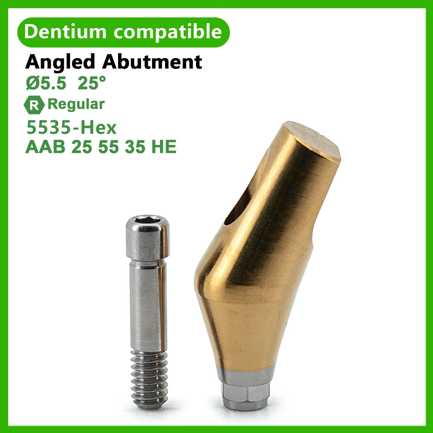 Стоматологические абатменты Dentium 15°/25° otiumann AAB 25 55 35 HE