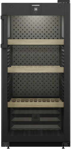 Винный шкаф Liebherr "WPbl 4201", 1 зона, инверторный компрессор, 141 бутылка, SN/ST, чёрный — фото 1