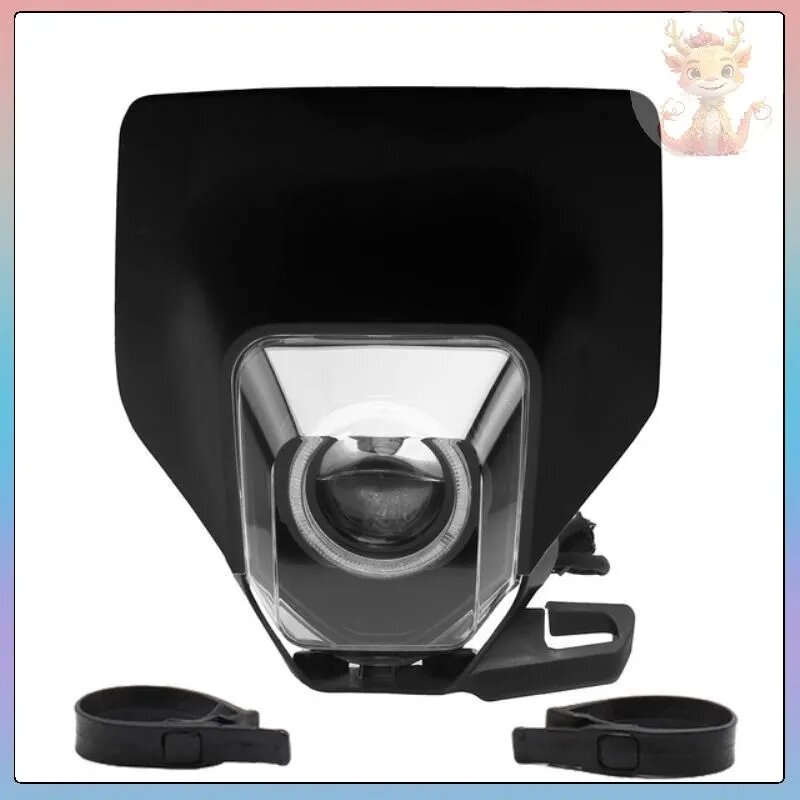 Светодиодная фара для эндуро мотоцикла KTM HUSQVARNA, черная фара для мотоцикла