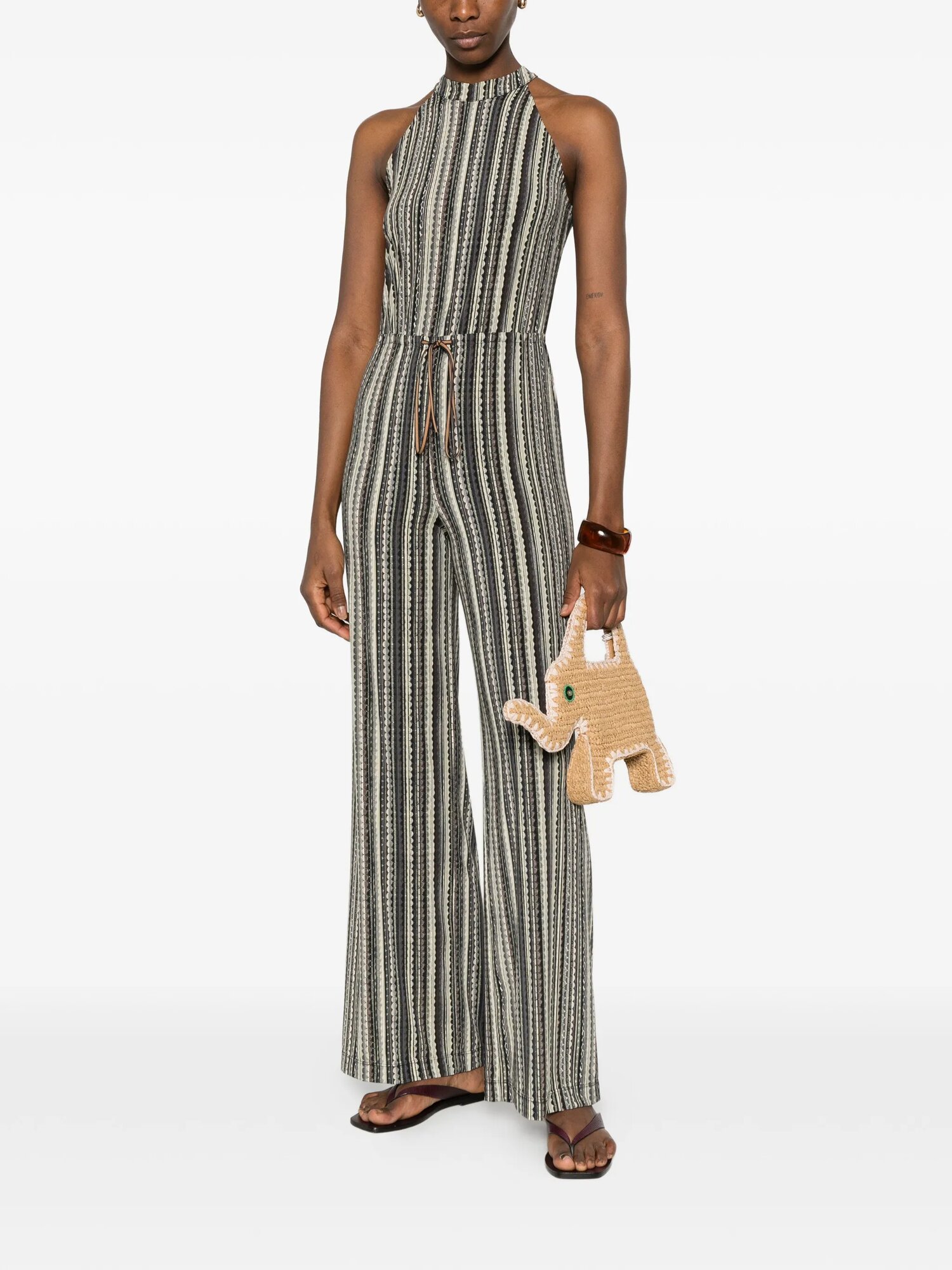 Комбинезон Siyu Striped-pattern drawstring-waist jumpsuit, размер 42 — фото 1