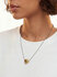 Колье LU Jewel, длина 55 см, серебряный, золотой