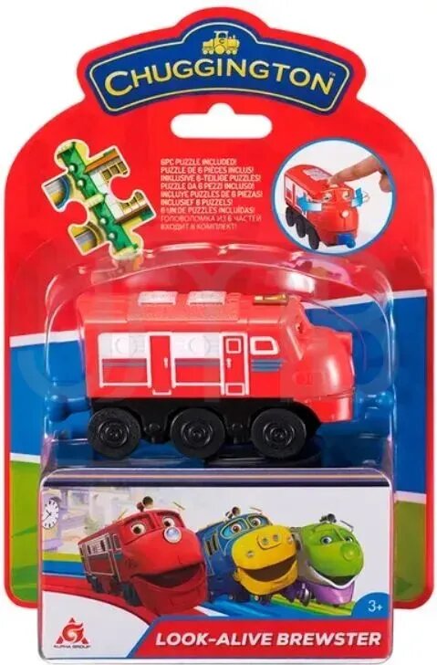 890301 Паровозик Chuggington Чаггингтон Уилсон с механической функцией и пазлом