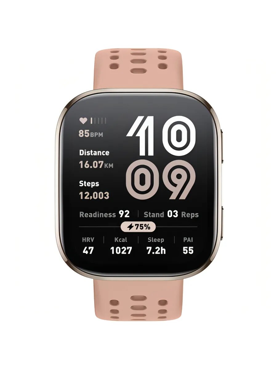 Смарт-часы Amazfit Bip 6, AMOLED, розовые, водонепроницаемые, IP68