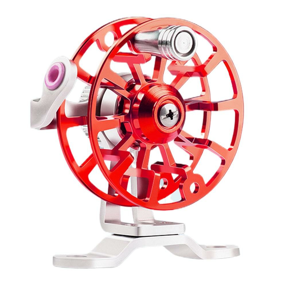 Катушка Fly, цельнометаллическая рыболовная катушка 53 мм/50 г с модернизированным основанием, легкая мини-колесная снасть для ловли форели и щуки