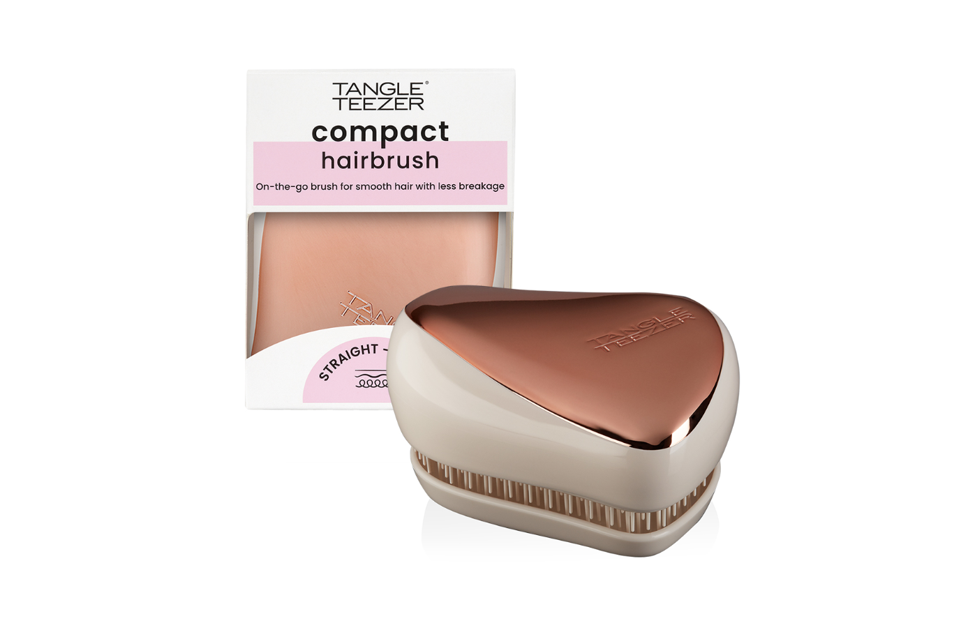 Расческа компактная Tangle Teezer Compact Styler Rose Gold Luxe, 1 шт