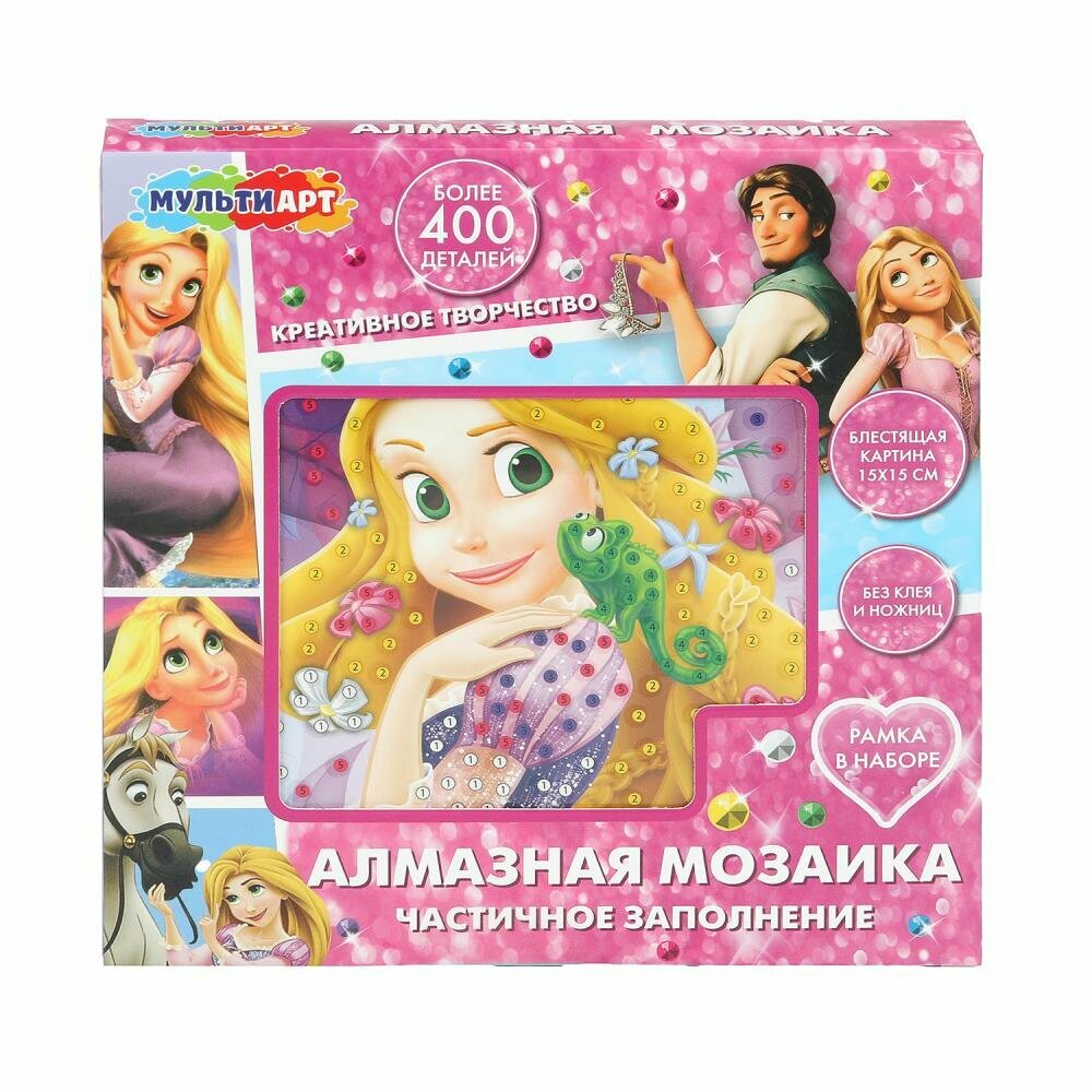 Алмазная мозаика 15х15 см Принцессы MultiArt AM15X15-125634