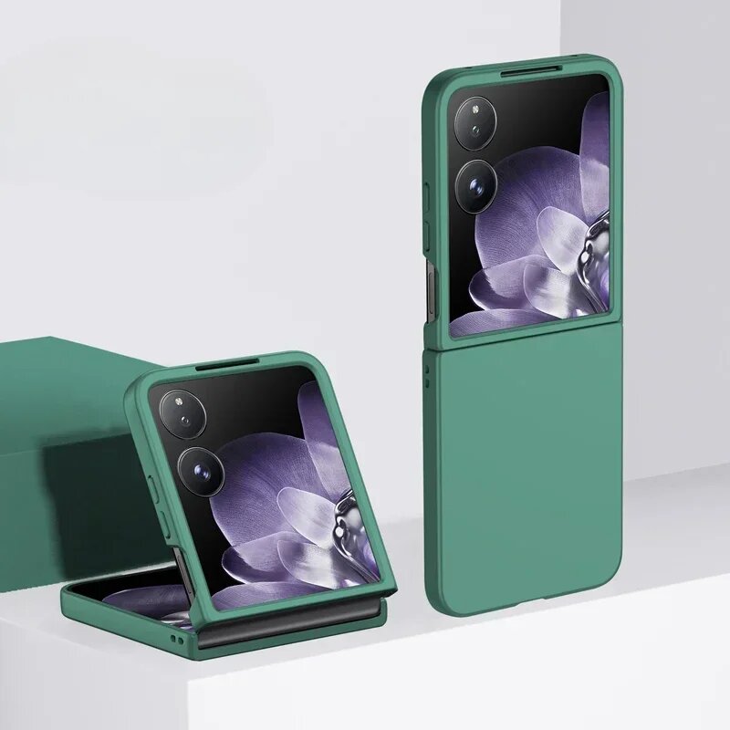Чехол для Xiaomi MIX Flip изумрудный, Skin Feel