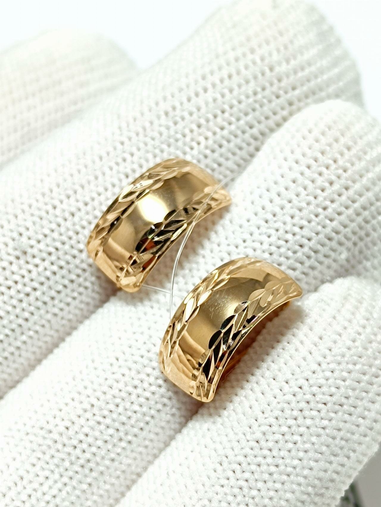 Серьги, красное золото, 585 проба